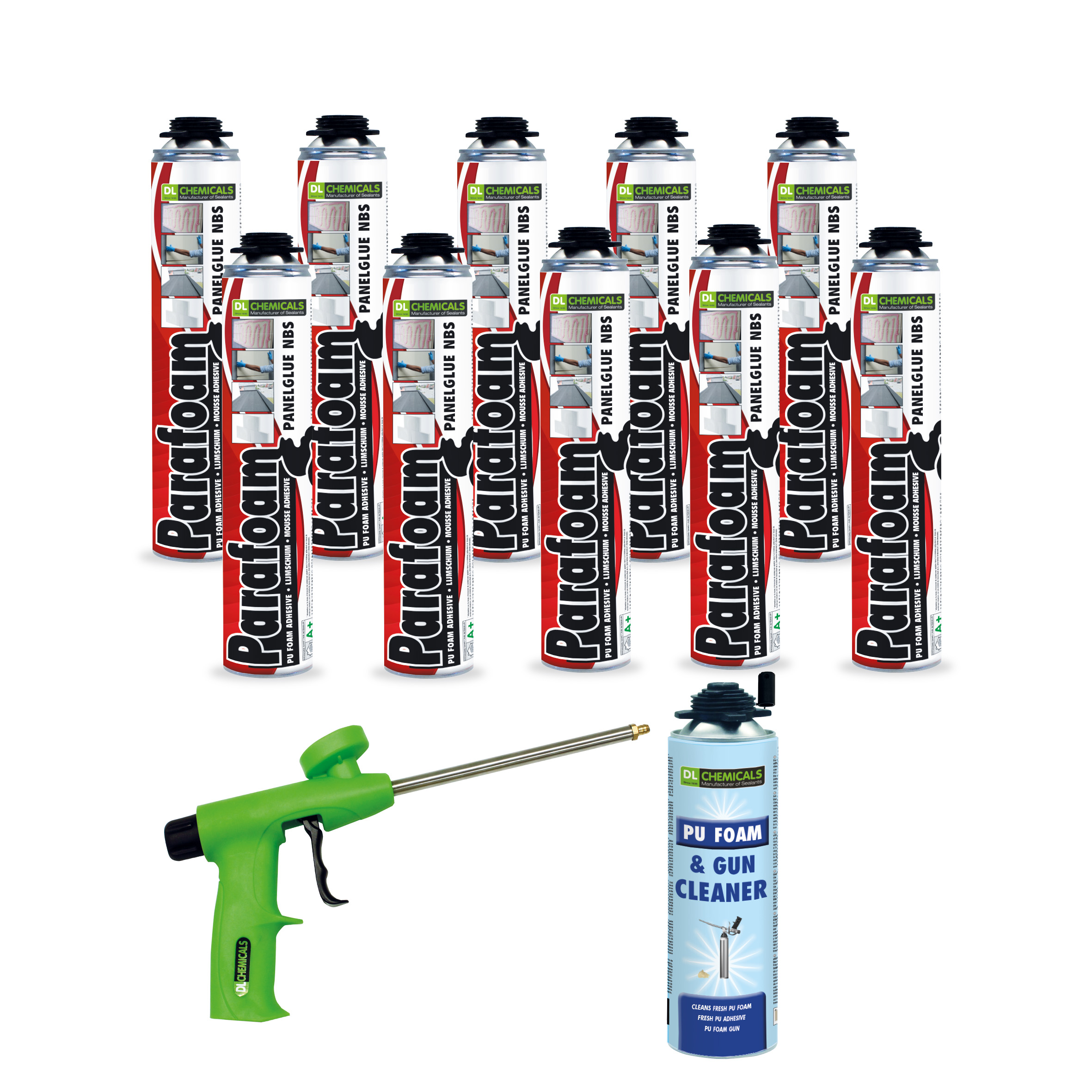 Parafoam Panelglue NBS kit box - DL Chemicals